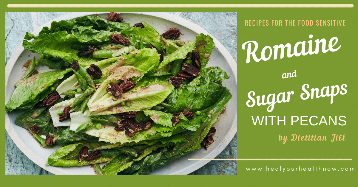 Romaine and Sugar Snaps with Pecans - Heal Your Health Now