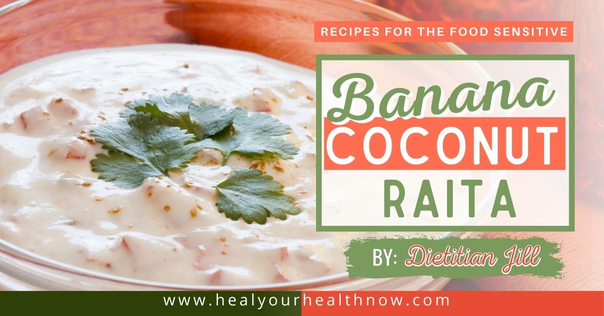 Banana Coconut Raita - healyourhealthnow.com